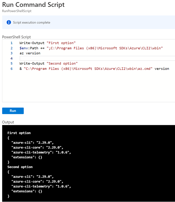 Azure Vm Run Command Script Microsoft Qanda