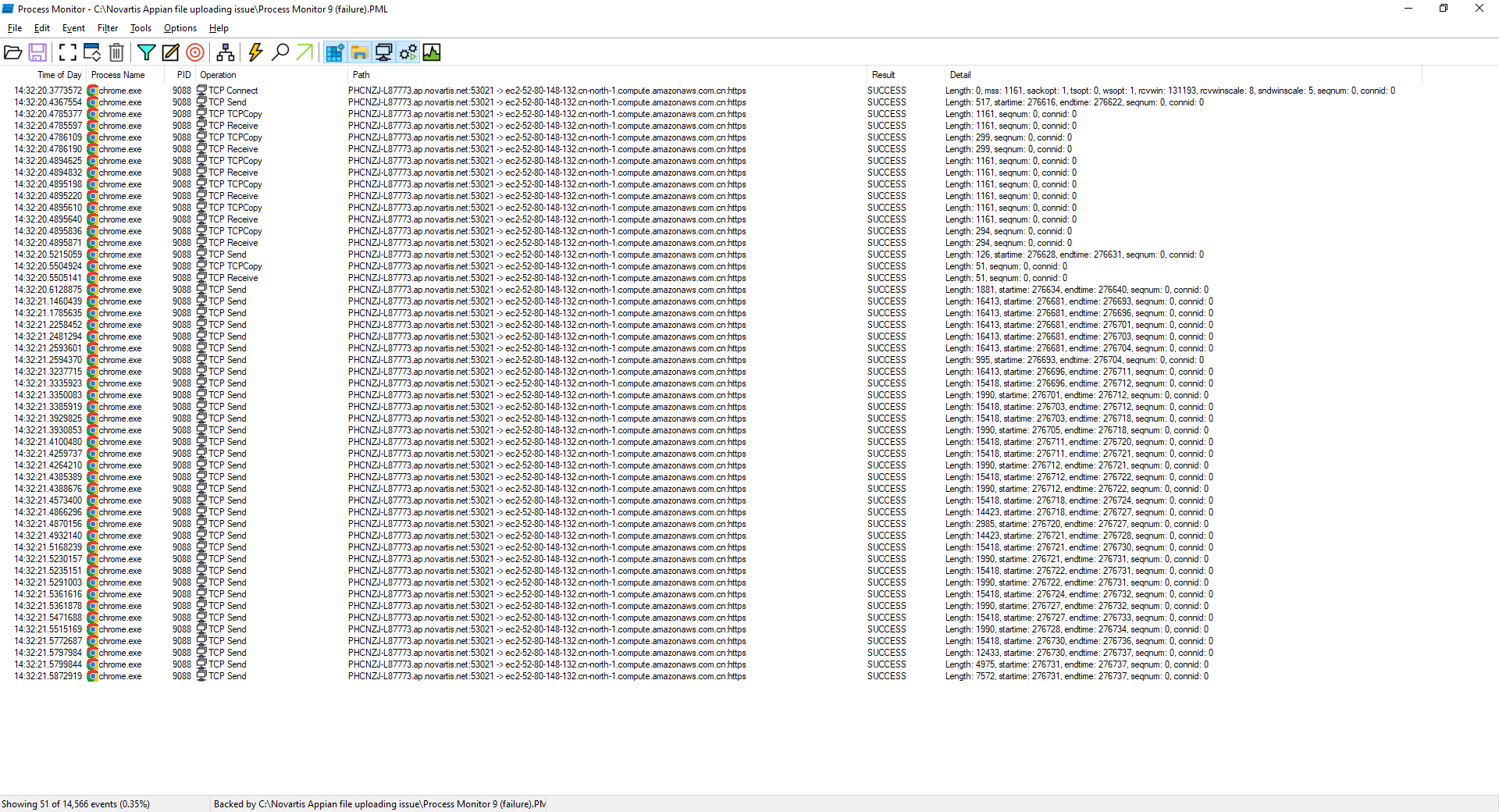 Network traffic in Process Monitor (TCP Connect/Send/TCPCopy/Recieve) - Microsoft Q&A