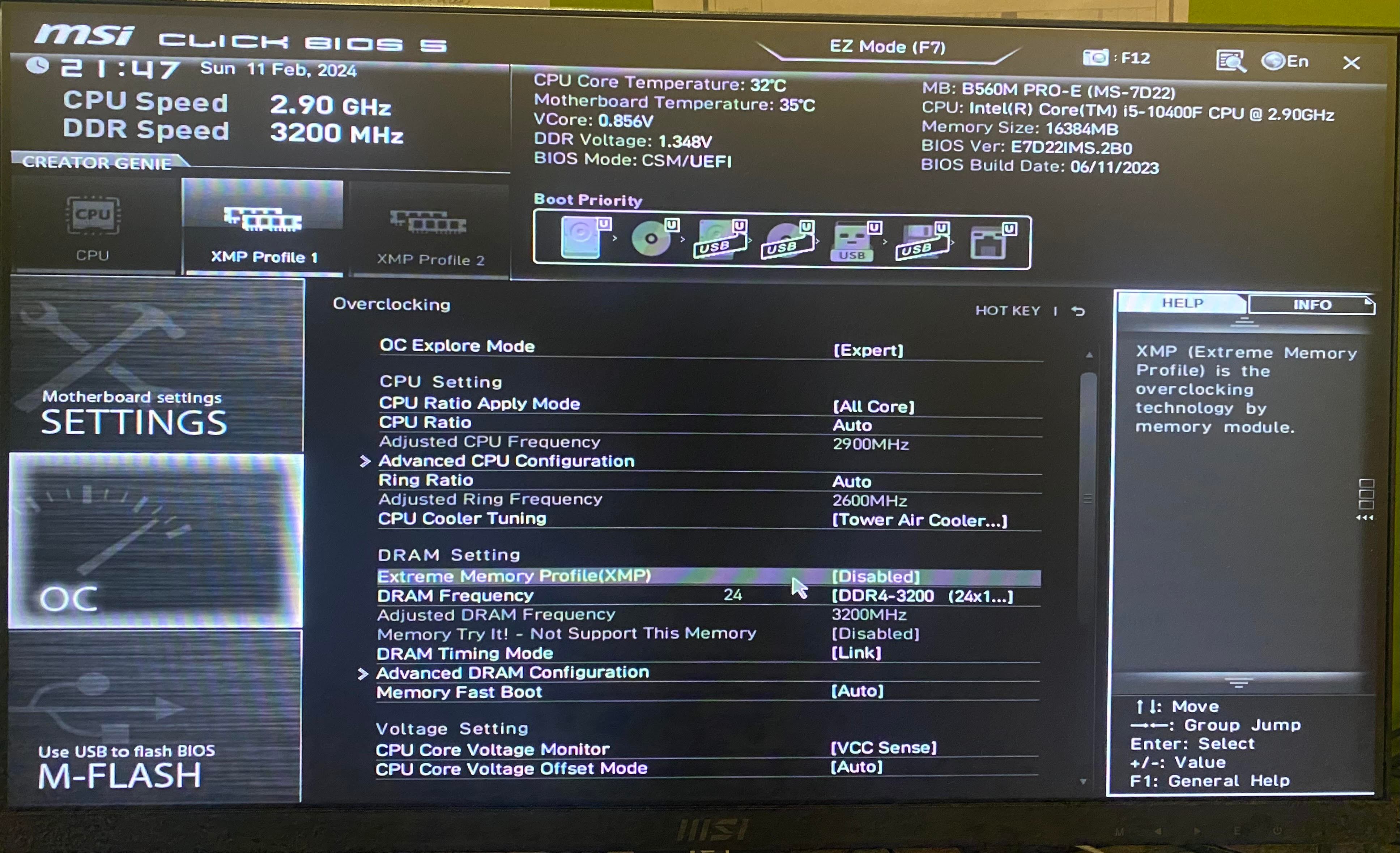 Can I turn on "Extreme Memory Profile(XMP)"? Is is safe to do? My PC's ...