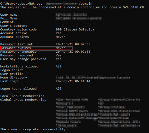 Primary Domain Controller Domain Passwords are not asking for change ...