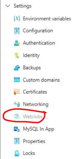 Azure Webapp WebJobs - Microsoft Q&A
