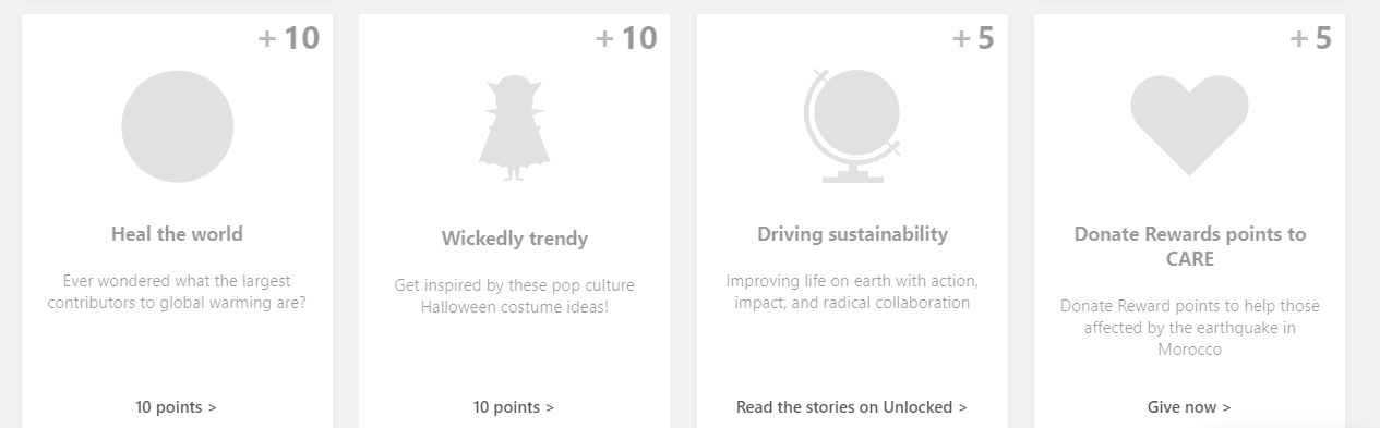 Why won't it let me do the tasks to earn points in Microsoft rewards ...