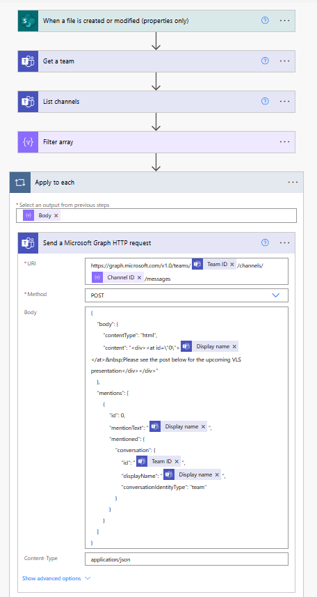 Posting SharePoint image to Teams using Power Automate - Microsoft Q&A