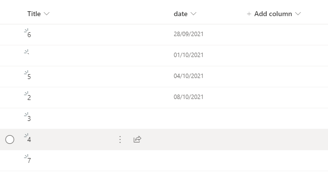 Sorting SharePoint List Date column. Need null values to appear at the ... Sorting SharePoint List Date column. Need null values to appear at the ...
