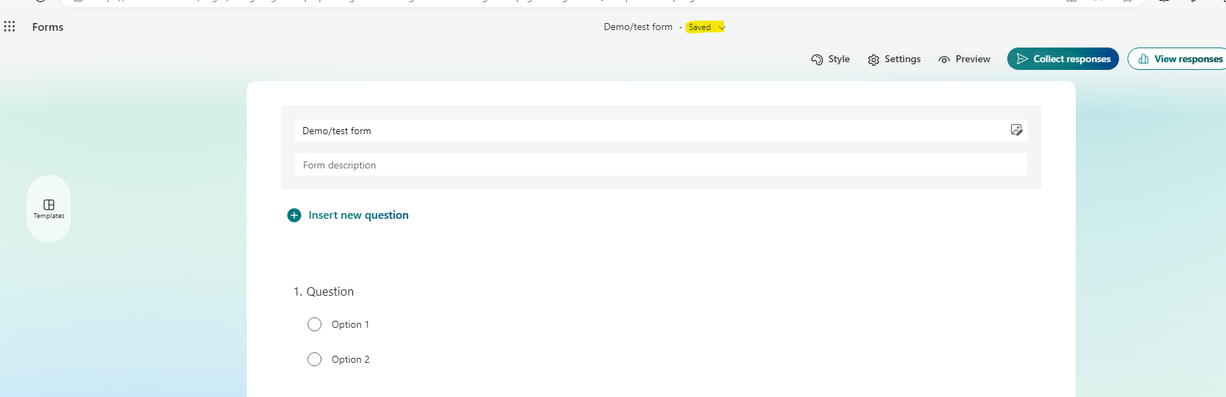 how to save a new form? - Microsoft Q&A