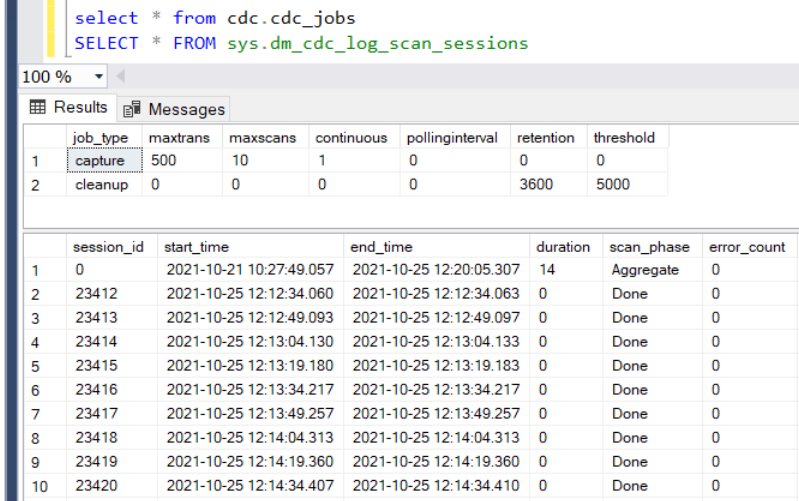 sys.sp_cdc_stop_job not on server - Microsoft Q&A