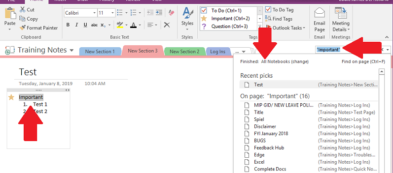 Searching across all OneNote notebooks - Microsoft Q&A
