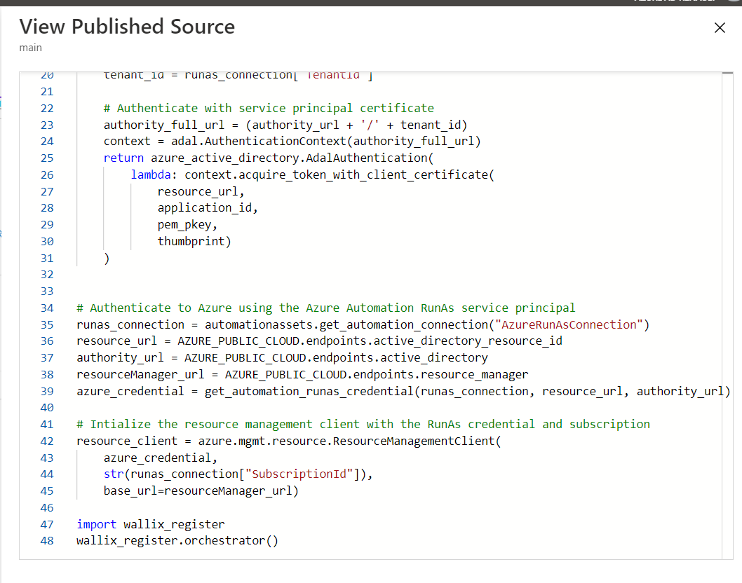 Calling Python3 Runbook From Another Runbook In Azure Automation Microsoft Qanda