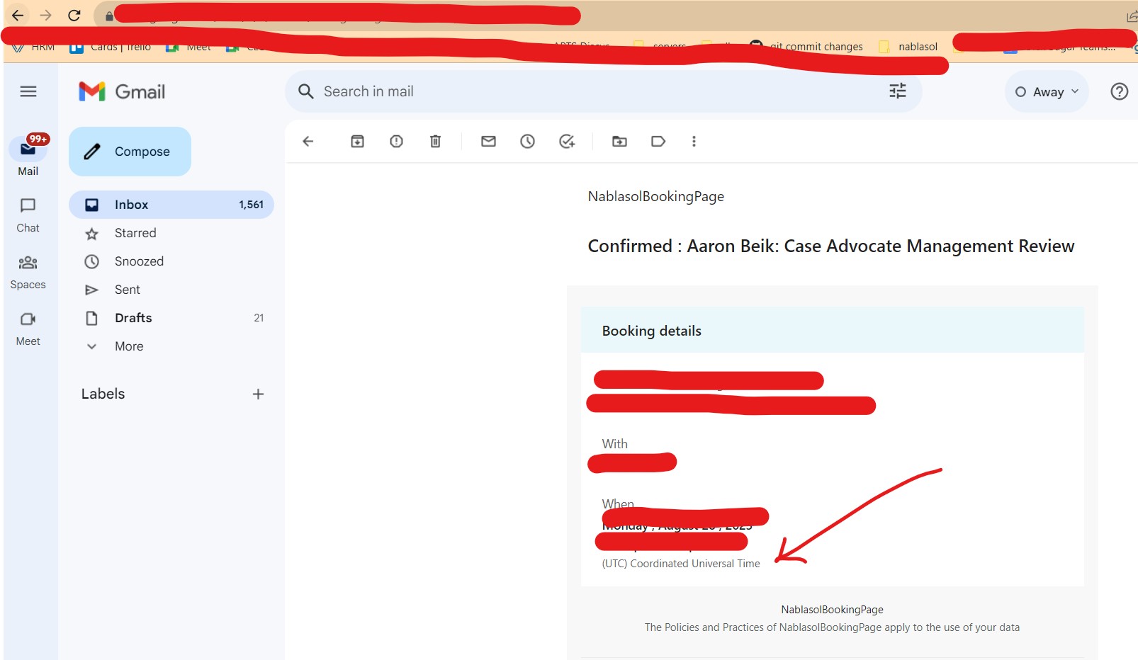 change timezone in confirmation mail for graph api Create Booking API - Microsoft Q&A