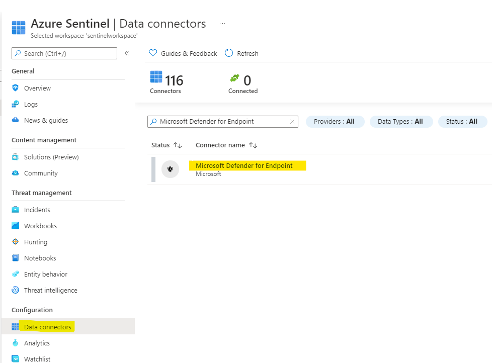 Defender for Endpoint Sentinel Alert - Microsoft Q&A