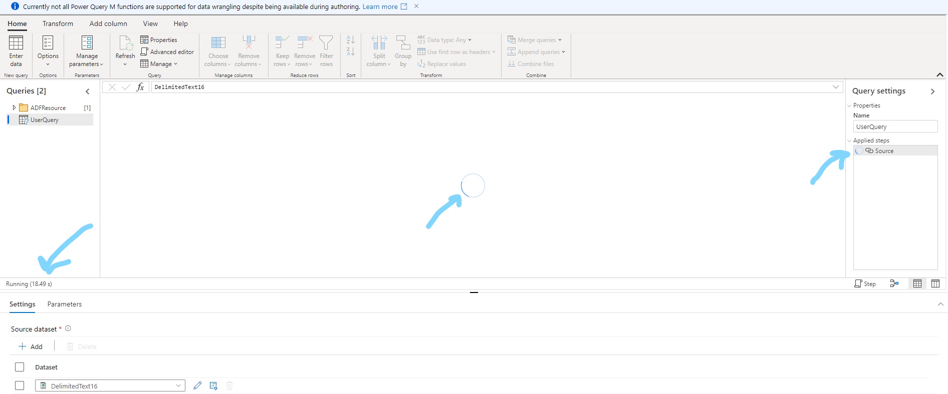 Getting Power Query In Azure Data Factory From Beeing Stuck In Loading The Source Query 4558