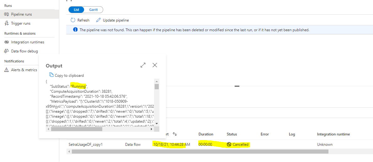Long Running Pipelines in ADF mapping Data Flows - Microsoft Q&A