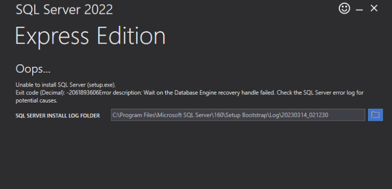 Sql Server Installation Error Microsoft Qanda 