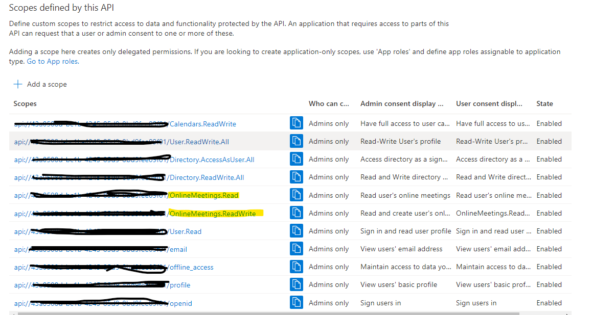 How To Integrate Onlinemeetingsreadwrite Scope In Microsoft Graph Api Microsoft Qanda