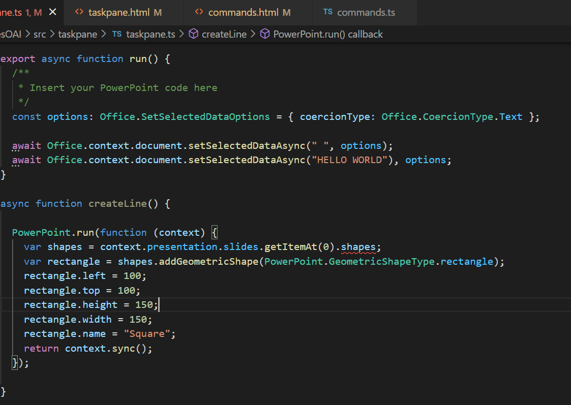 Shapes in PowerPointApi BETA (PREVIEW ONLY) ] API not available ...