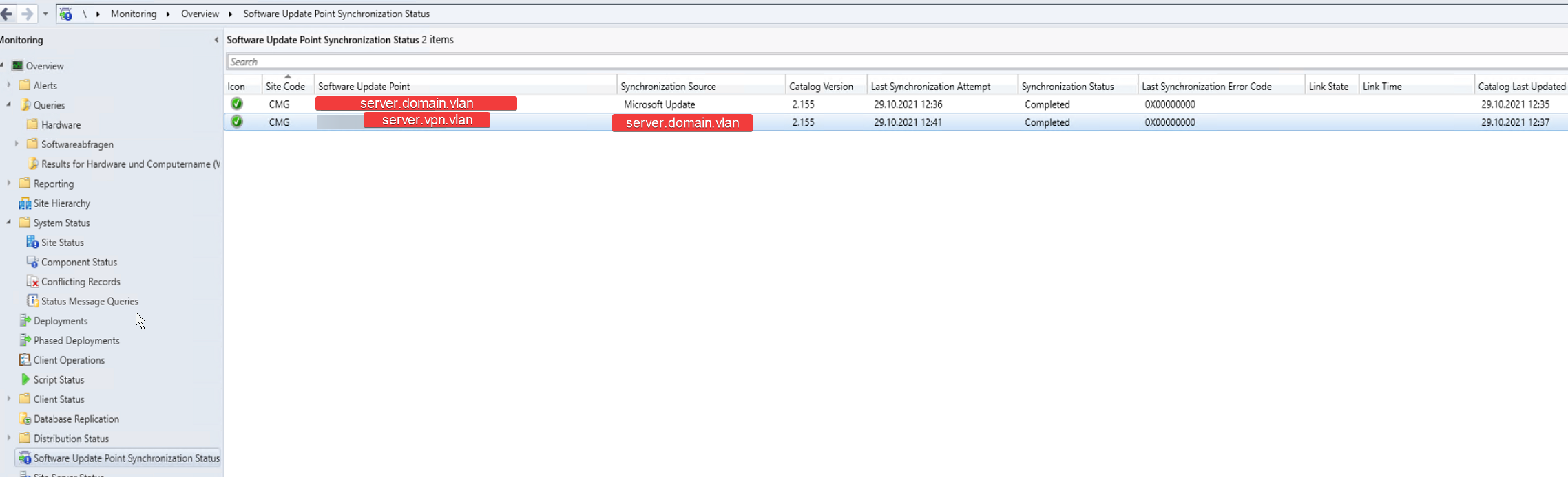 Sccm How To Wsus Maintenance With Upstream Sql Db And Downstream Wid Db Microsoft Qanda