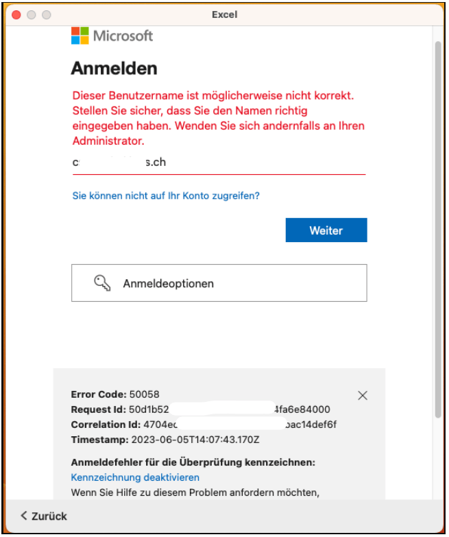 Error Code: 50058 - Microsoft Q&A