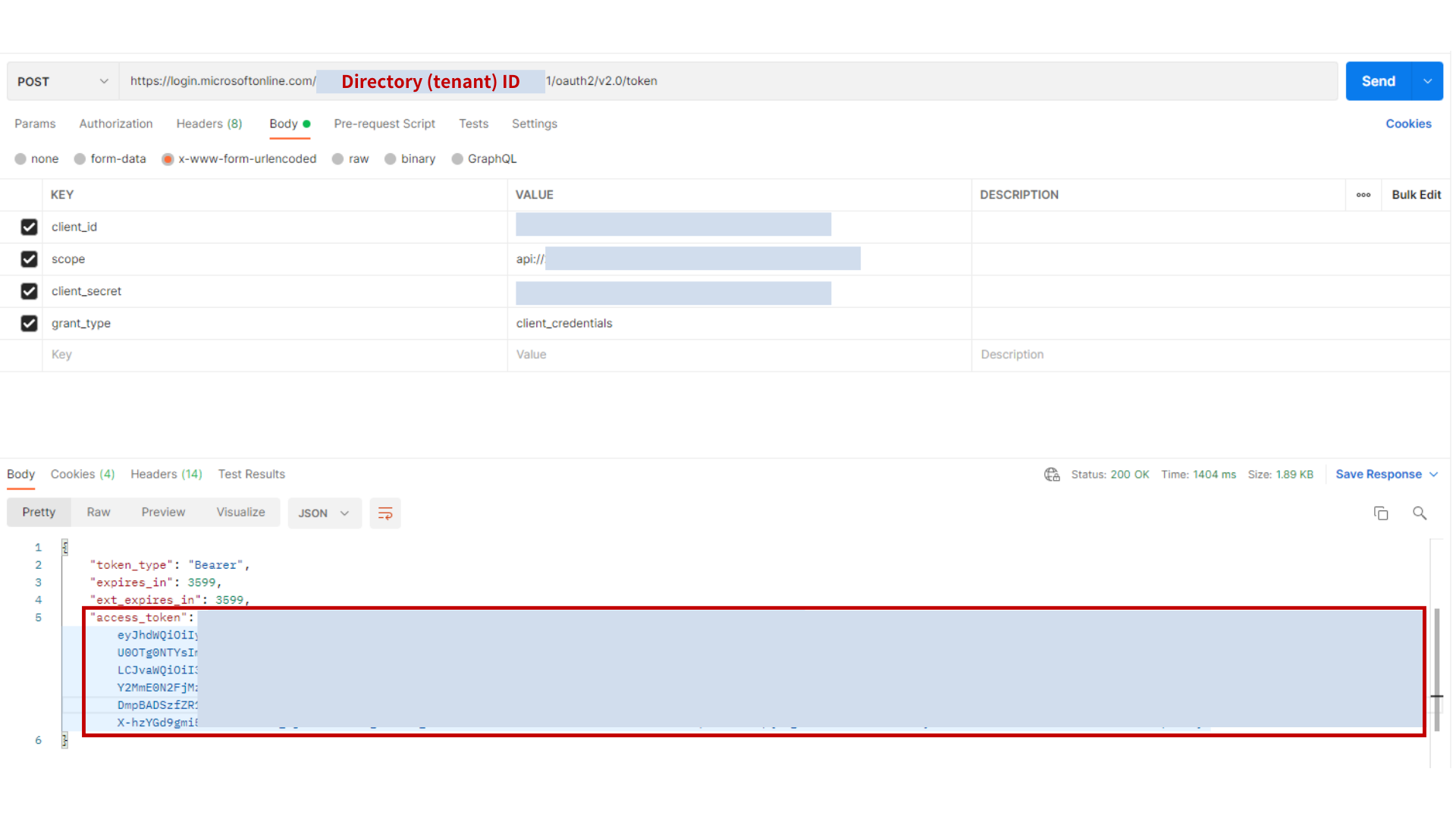 Graph Api Error Invalidauthenticationtoken Error When Requesting 9942