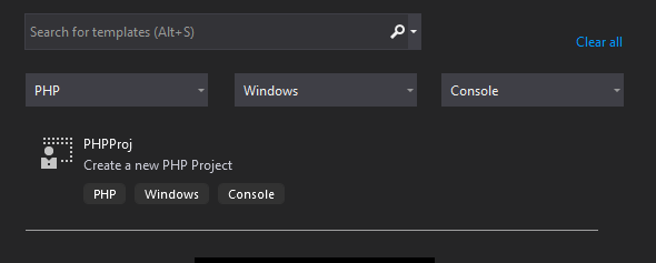 Create your own language tag for a PHP project template - Microsoft Q&A