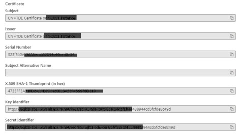 How do you import TDE certificate from Azure Key Vault? - Microsoft Q&A