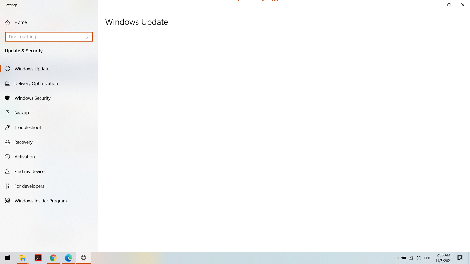 my windows update didnt show up for eternity - Microsoft Q&A