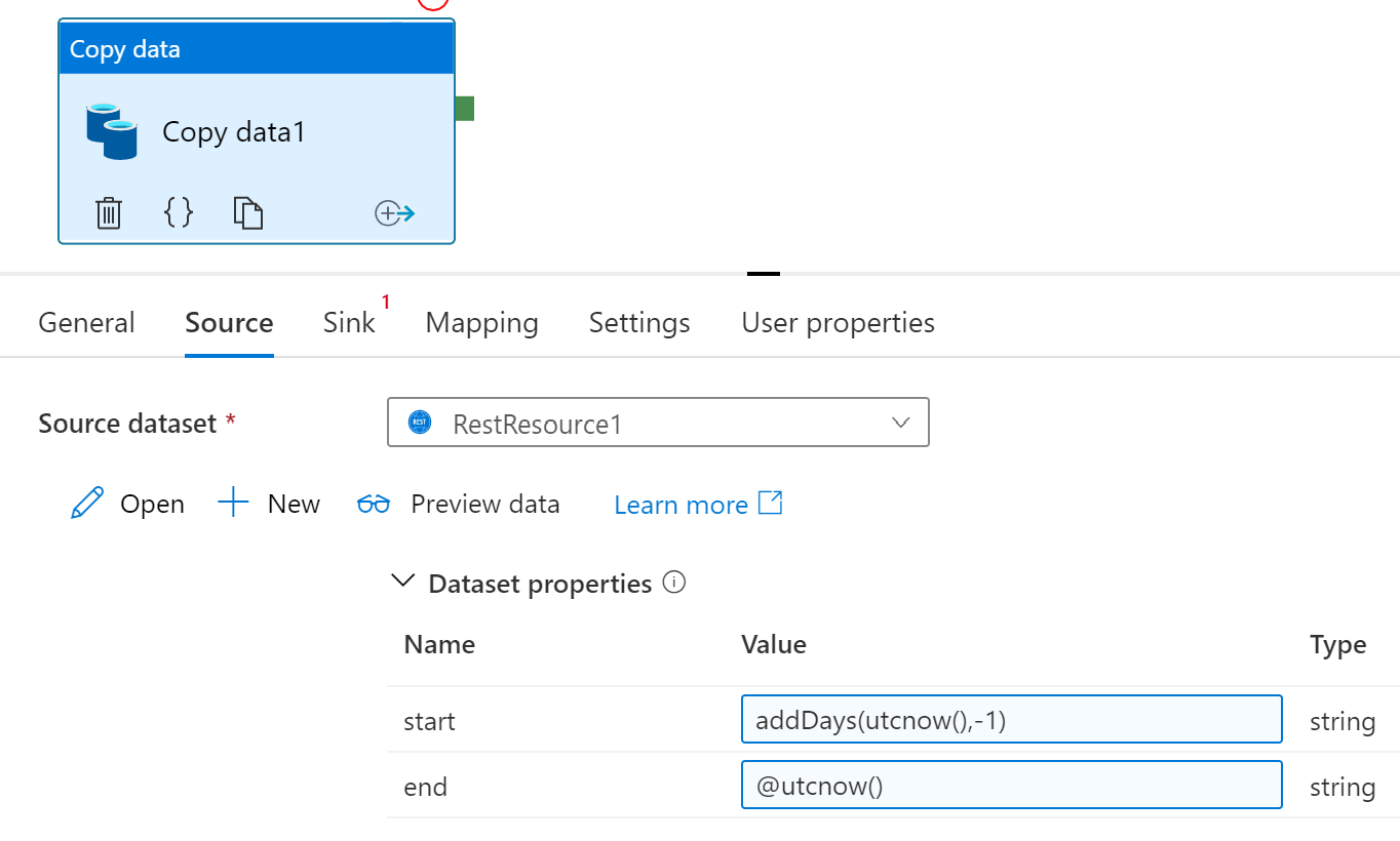 Adf Rest Api Pass Dinamically Startdateandtime And End Date Time To The Api Microsoft Qanda 6873