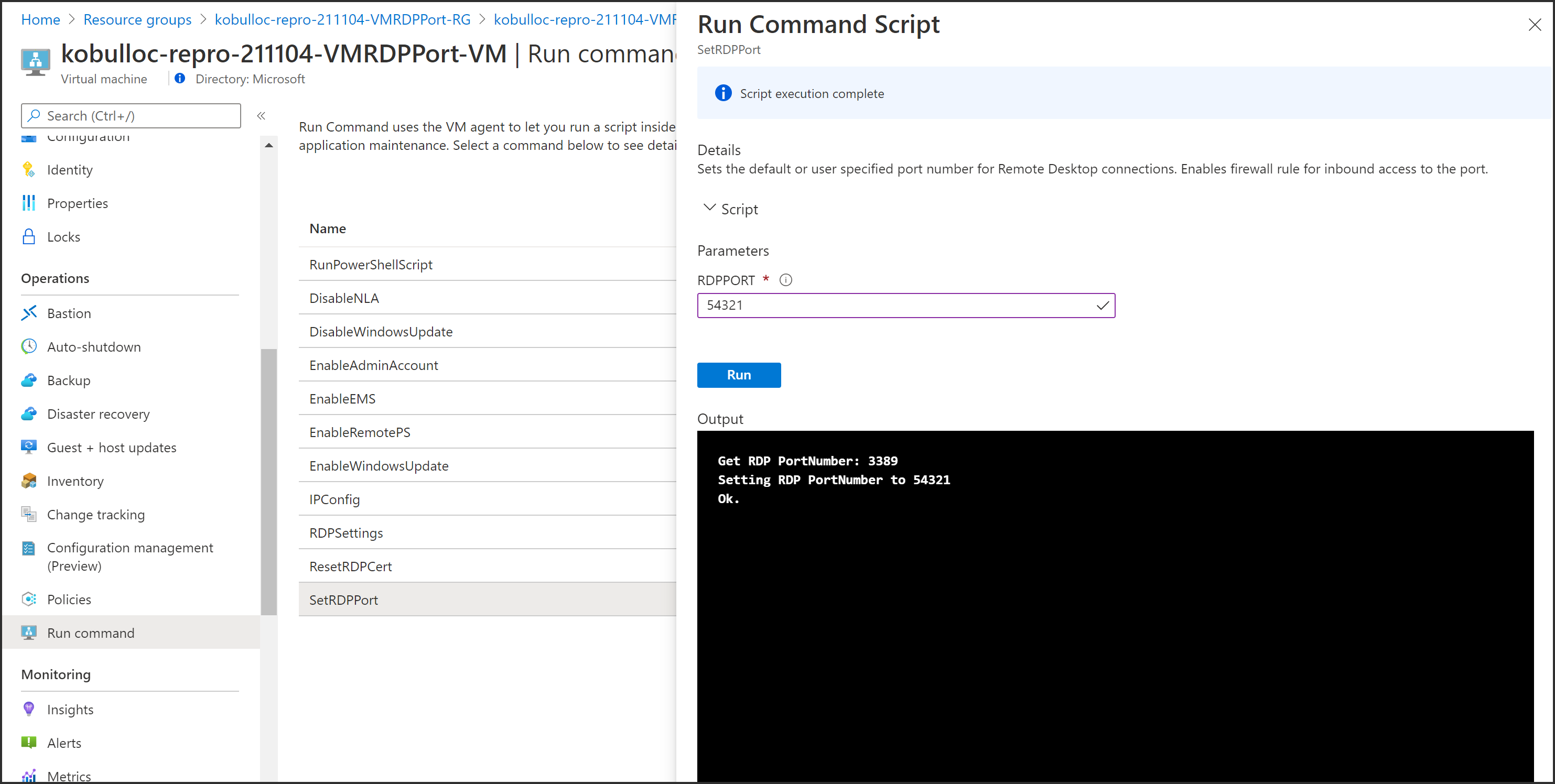 VM RDP Connection - Microsoft Q&A