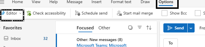 Spell check option is missing in Outlook Web version, www.outlook.com ...