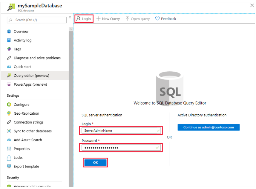 unable to sign in SQL Database Query Editor - Microsoft Q&A unable to sign in SQL Database Query Editor - Microsoft Q&A