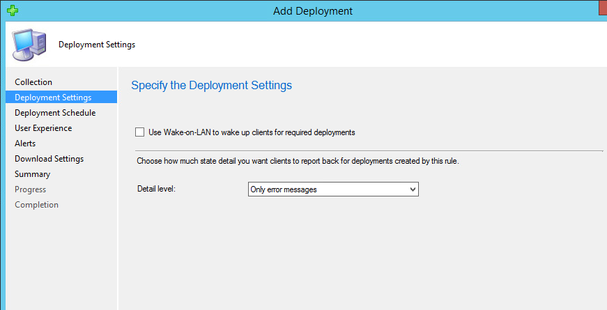 Cannot choose Type of Deployment when deploying updates - Microsoft Q&A