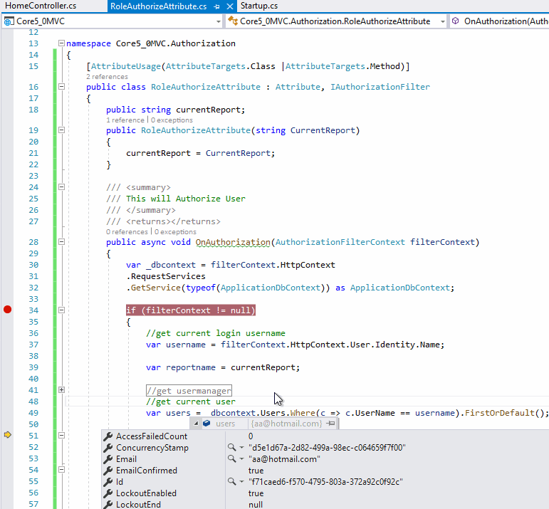 Role Based Authorization From Database Microsoft Qanda