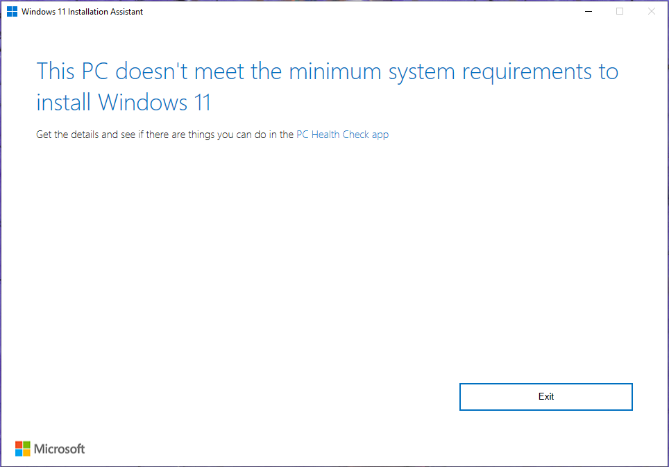 Athlon 3000G not upgrading to Windows 11 - Microsoft Q&A