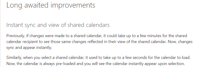 How often do published calendars update? - Microsoft Q&A