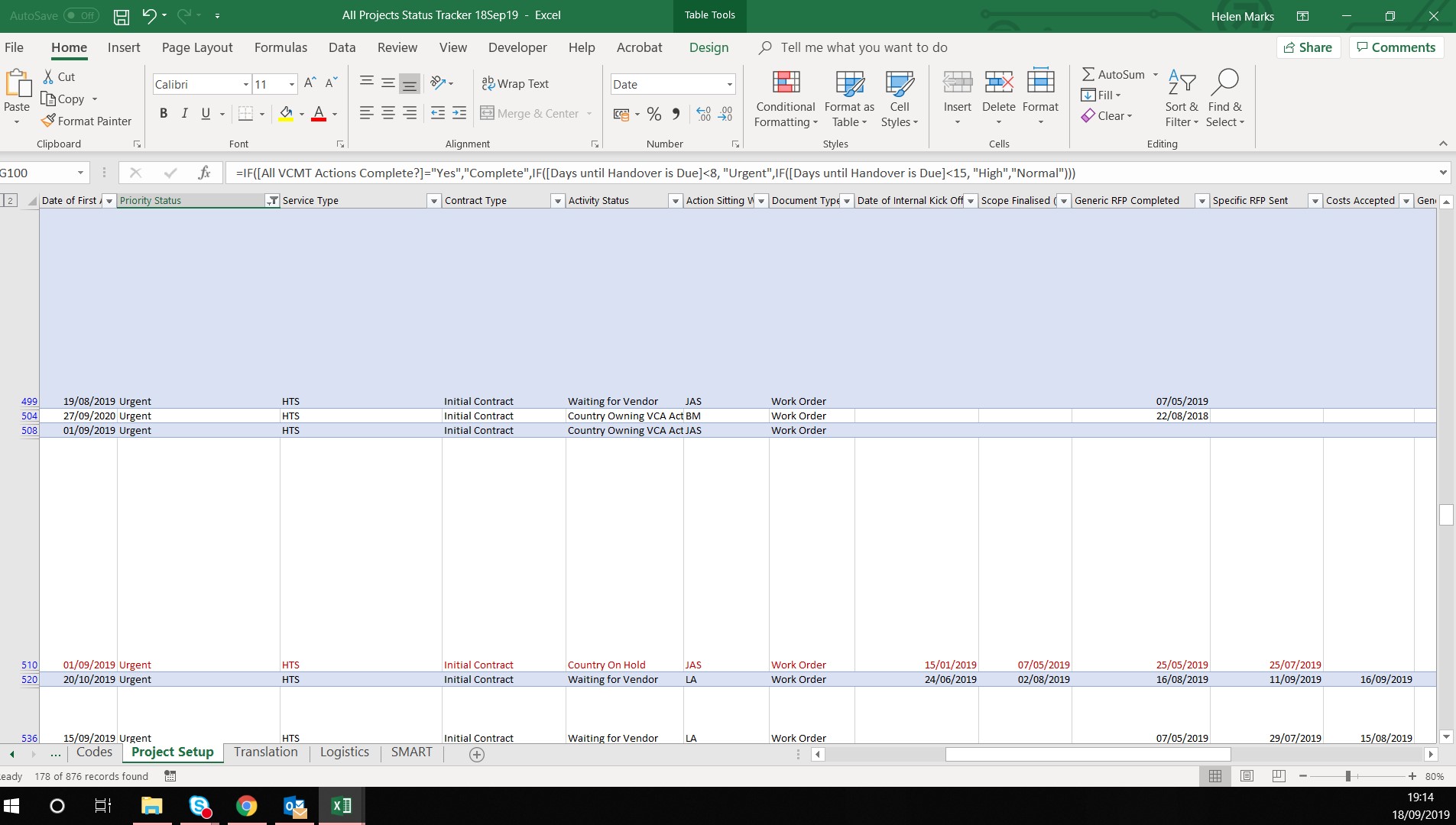 Why isn't my conditional formatting working in my table? - Microsoft Q&A