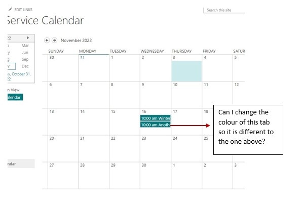 Teams Calendar - Different Coloured Events - Microsoft Q&A