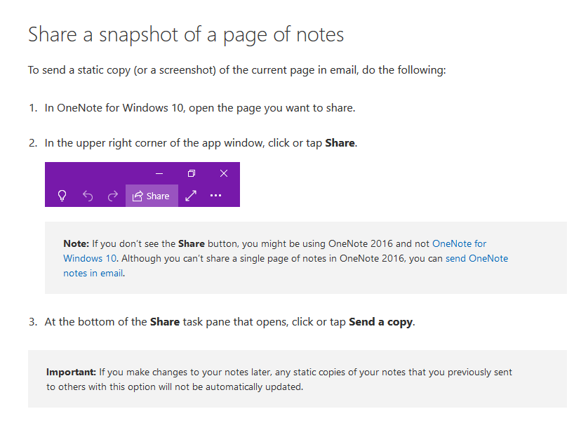 How can I COPY a OneNote for Windows 10 page or section ? - Microsoft Q&A