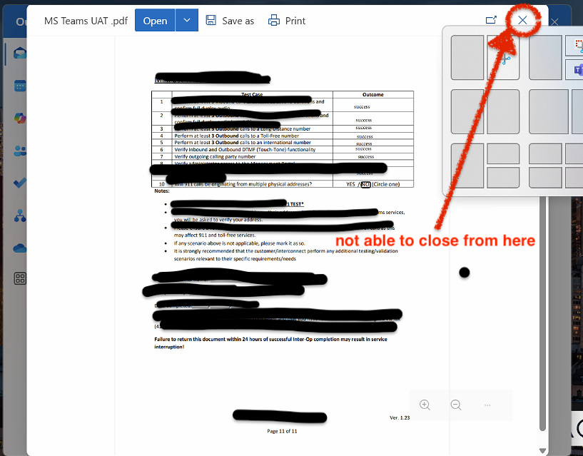 New Outlook Preview Attachment Window Not Closing Microsoft Qanda
