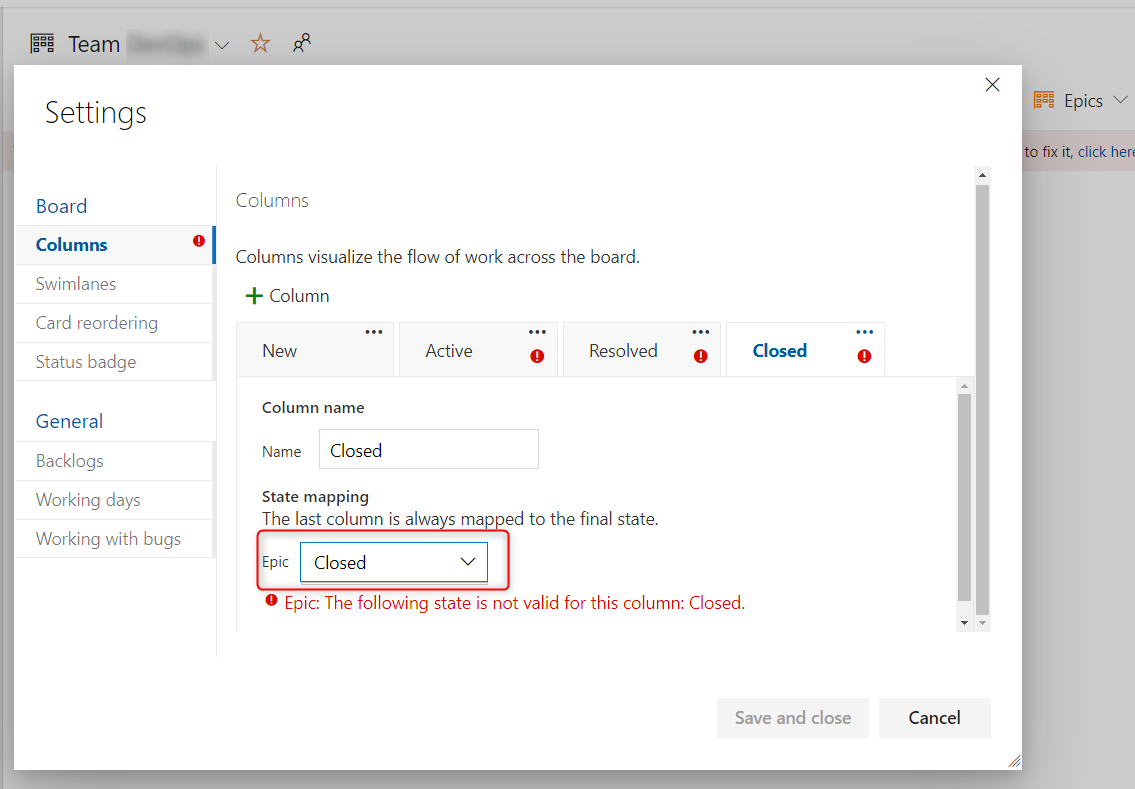 Epic work item is on Read-Only state\locked - Microsoft Q&A