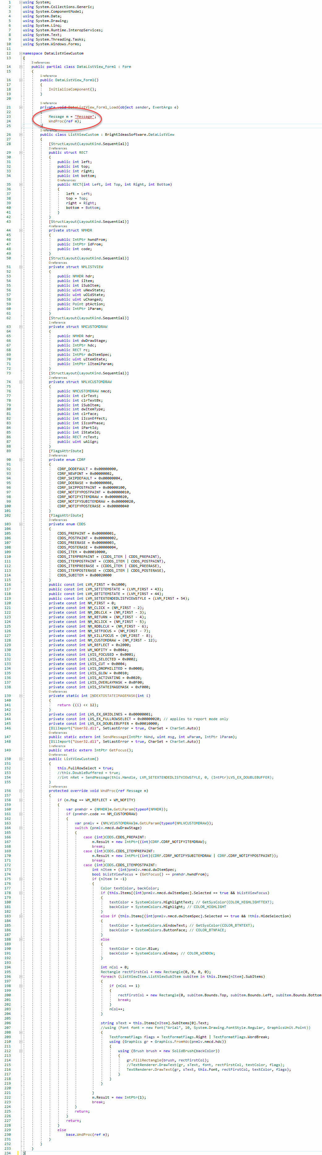 How to set individual column format of a DataListView (not DataGridView) - Microsoft Q&A