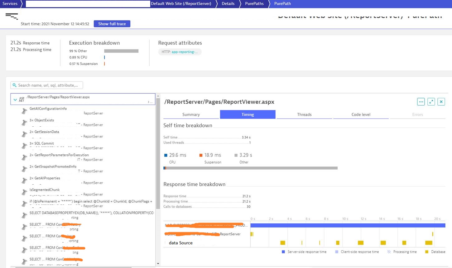 Reports upgraded to SSRS 2019 on WIN 2019 server is slower compared to ...