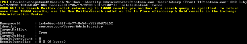 Search Mailbox Syntax Microsoft Qanda