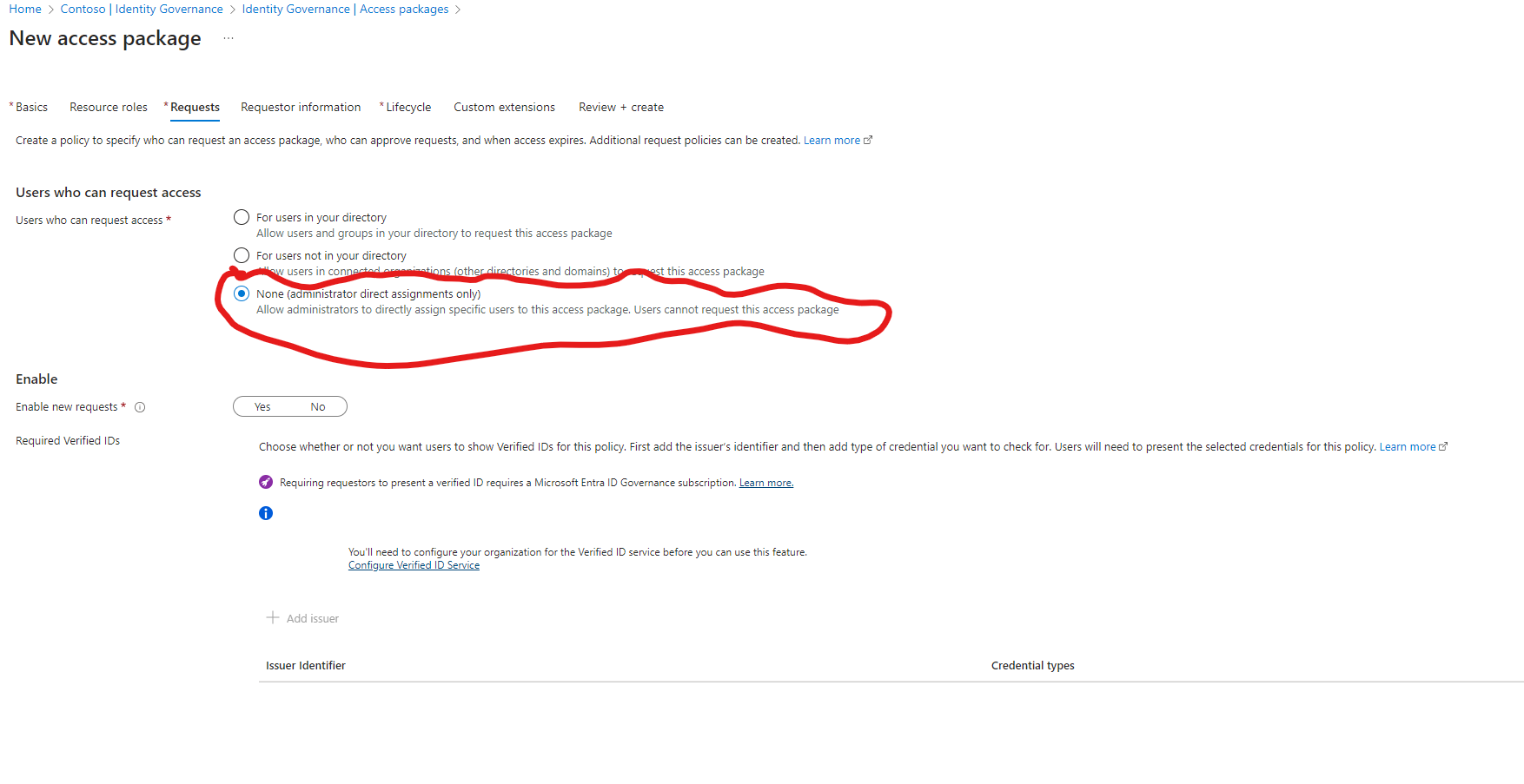 Can Manager Or Admin Request Access On Behalf Of User And Restrict