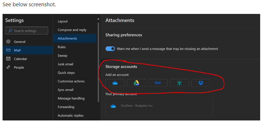 How to get third party cloud storage accounts report which users are using their work account ...