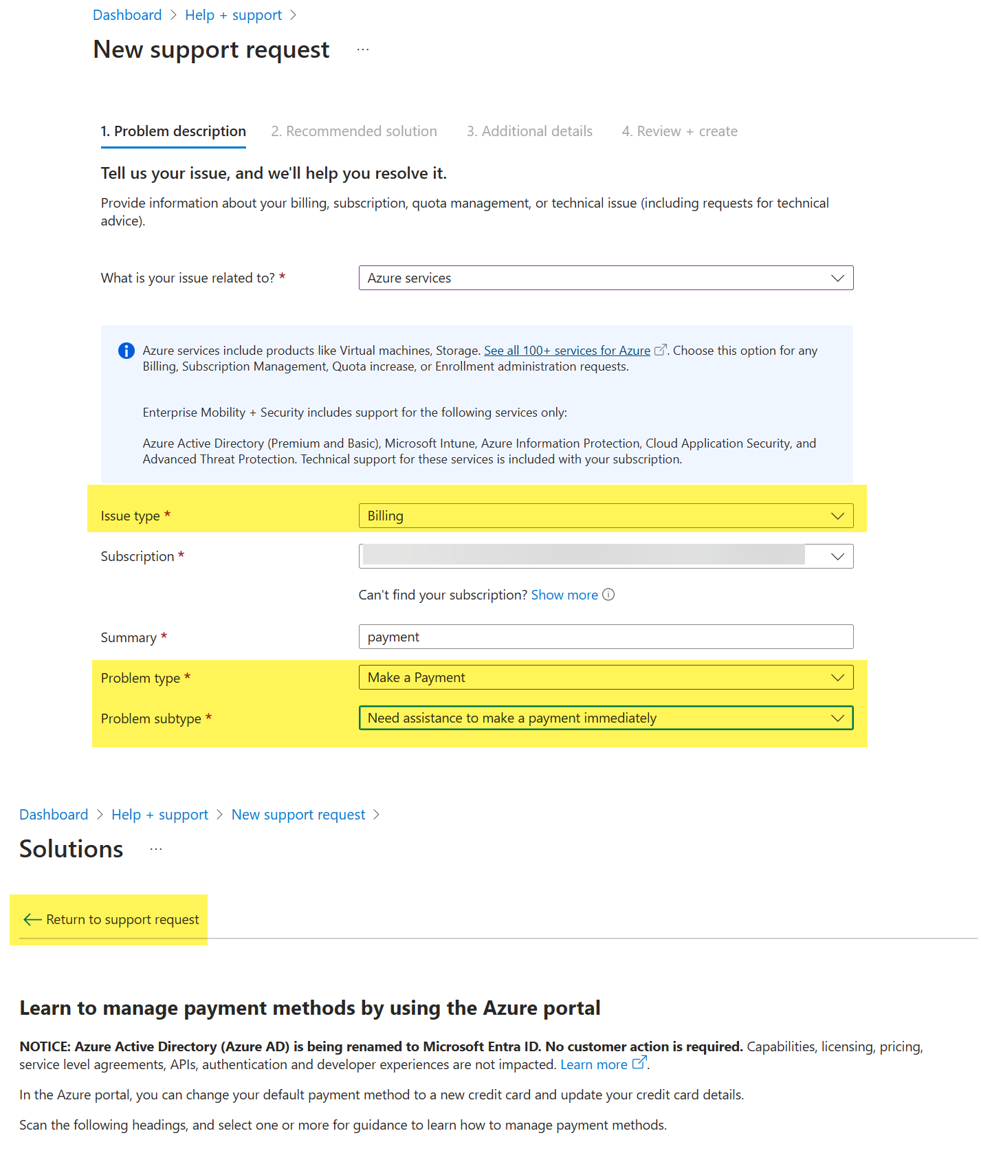 payment issues - Microsoft Q&A