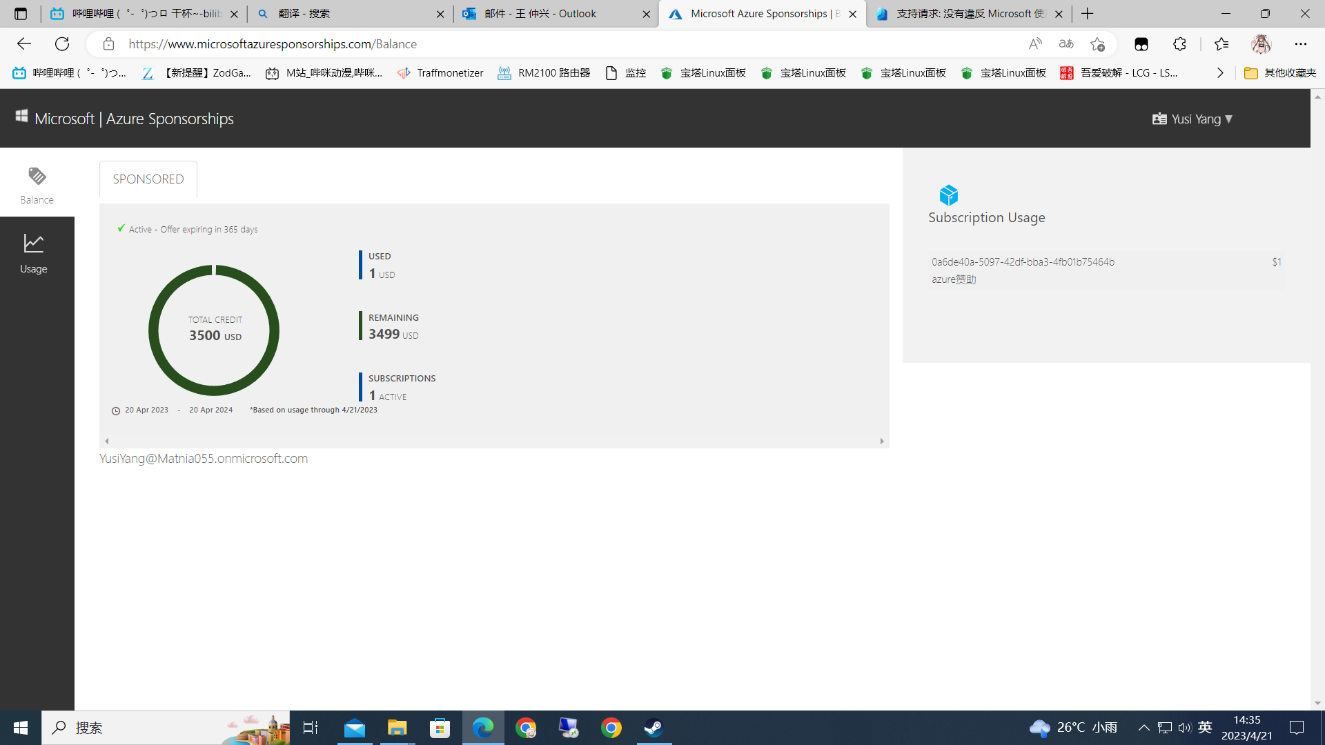 Your Azure subscription account is disabled - Microsoft Q&A