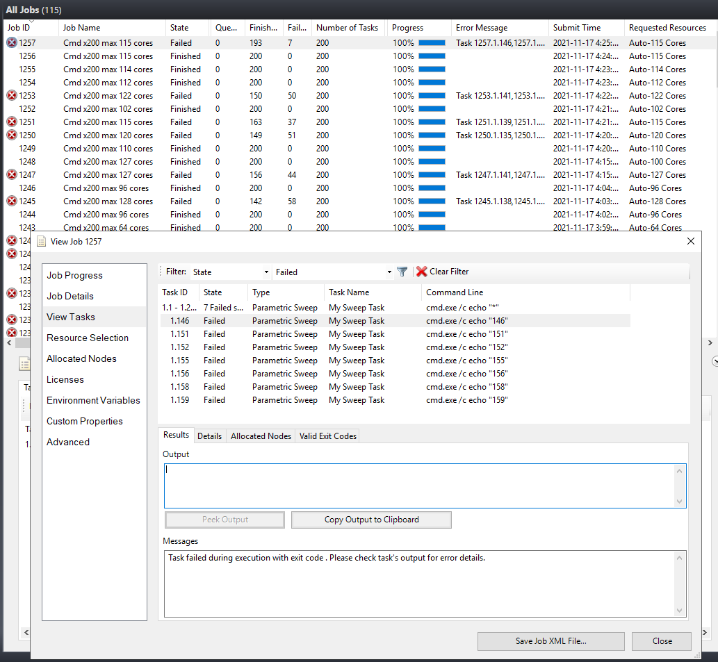 Hpc Pack 2019 Tasks Fail Randomly When Too Many Python Tasks Are