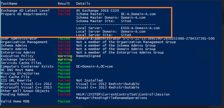 Exchange 2016 CU20 Readiness Checks - Microsoft Q&A