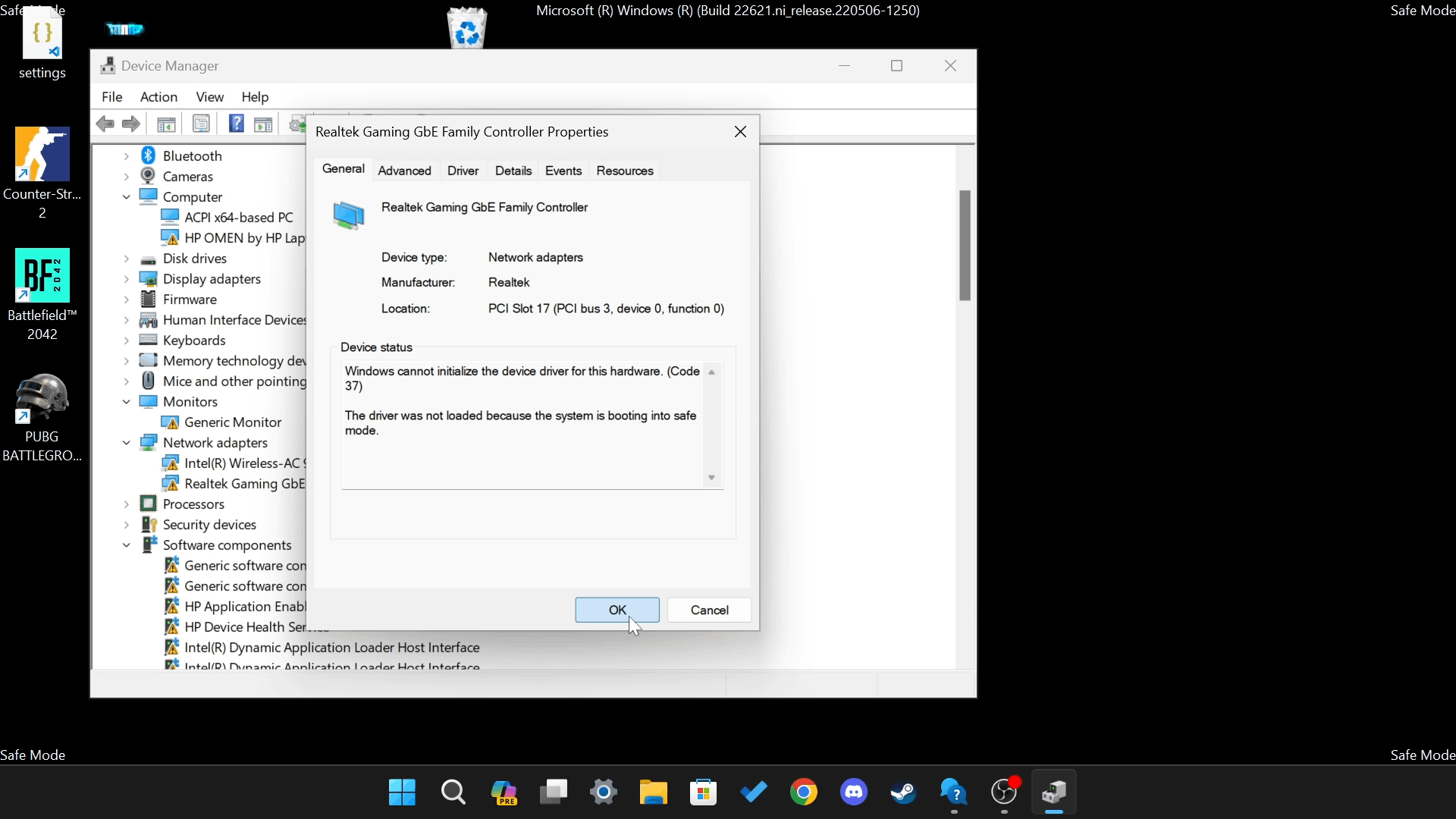 Missing wifi option on windows 11 and error on network adaptor not working properly - Microsoft Q&A
