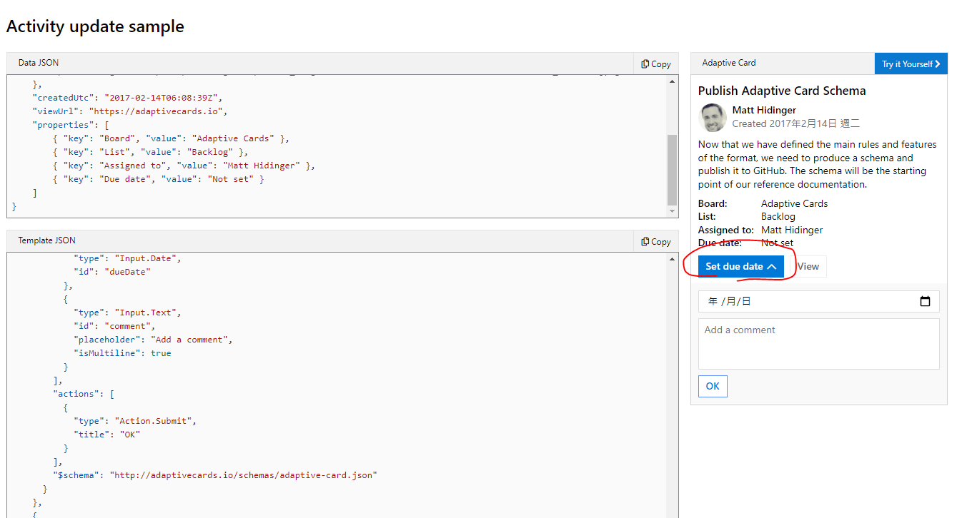 how to send an adaptive card through microsoft Graph APIs - Microsoft Q&A