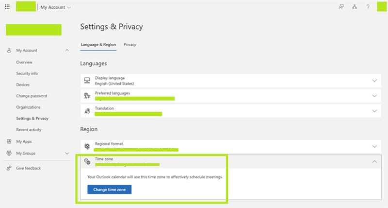 SharePoint Online Events calendar time shifted back 1hr - Microsoft Q&A